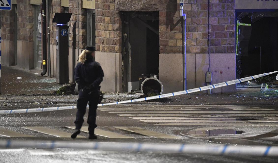 Kraftig explosion i centrala Stockholm