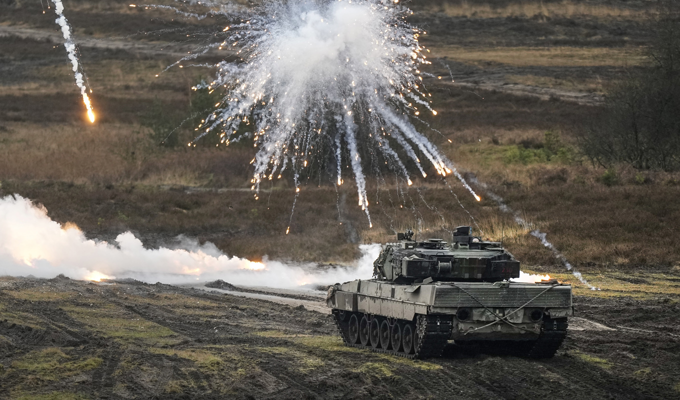 Tyska stridsvagnar framme i Ukraina