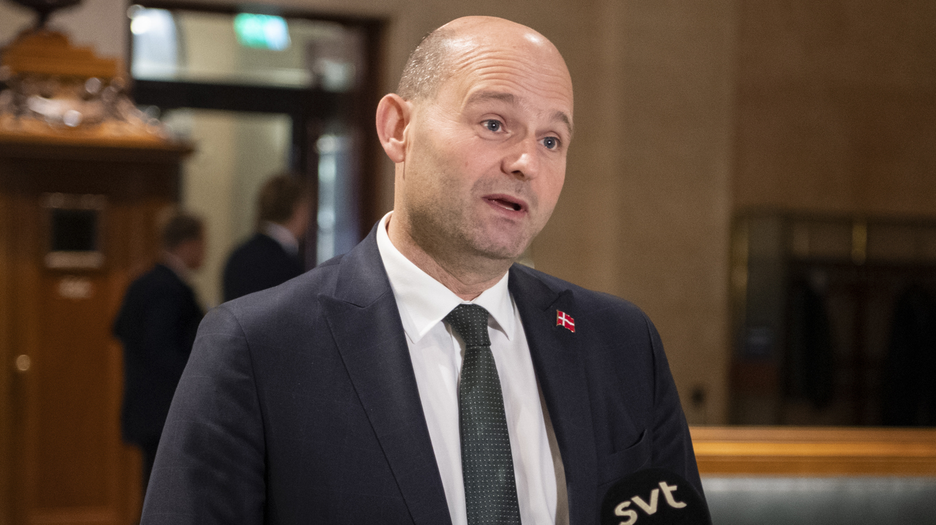 Dansk partiledare avled hastigt