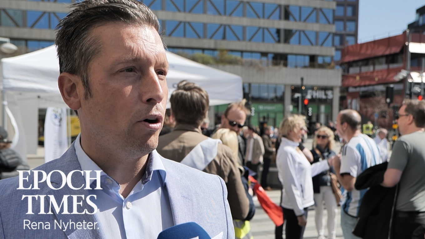 Daniel Sonesson (MED): ”Idag demonstrerar vi för ett fritt Sverige”