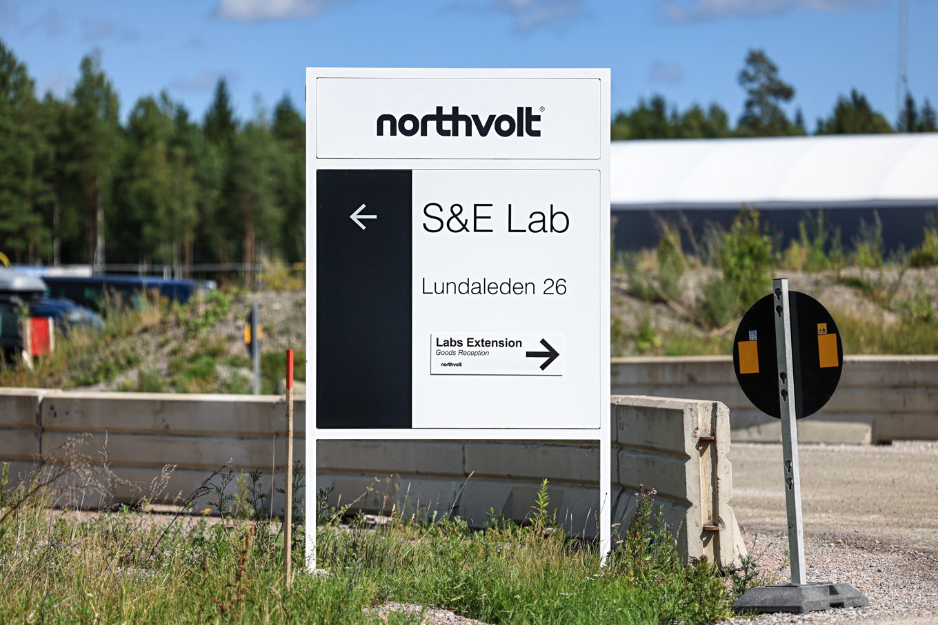 Larm om brand på Northvolt i Västerås