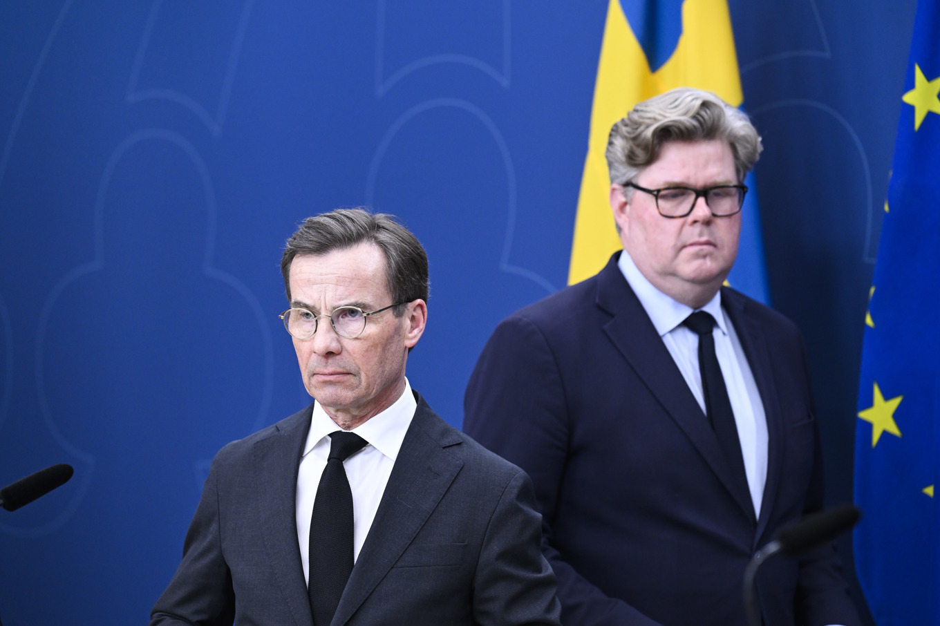 Presskonferens: Statsminister Ulf Kristersson och justitieminister ...