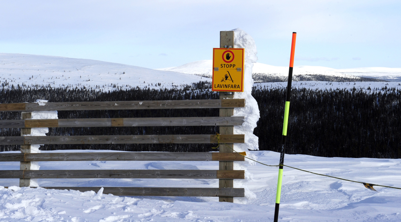 Stor risk för laviner i fjällen
